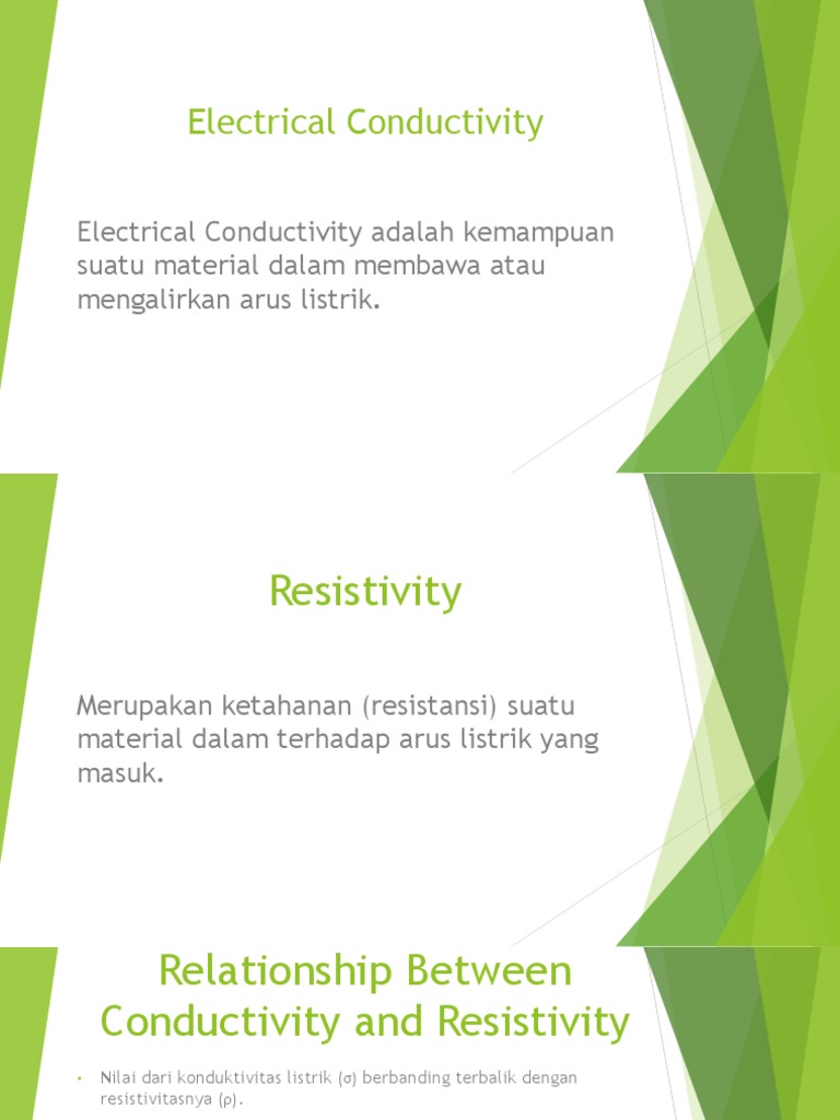 Electrical Conductivity | PDF