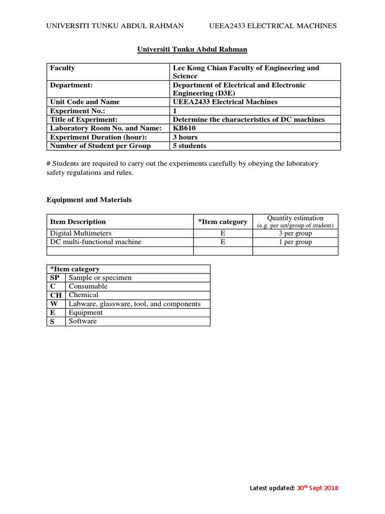 DC Machines Lab Guide | PDF | Laboratories | Science