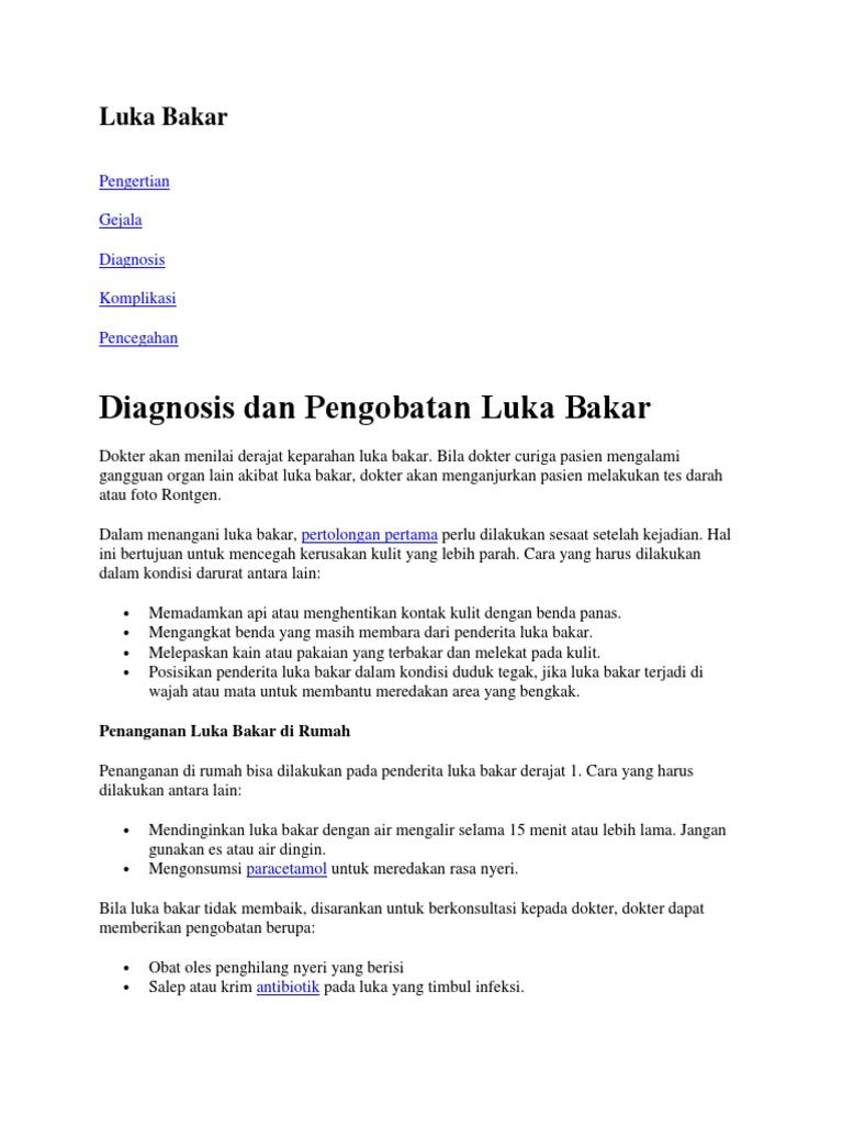 Kumpulan Jurnal Luka Bakar | PDF