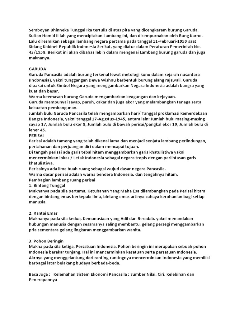 Deskripsi Burung Garuda | PDF