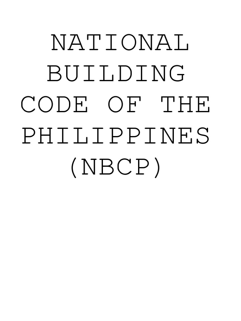 National Building Code of The Philippines | PDF | Government | Business