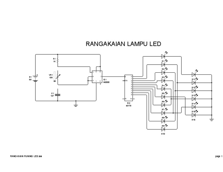 Rangkaian Lampu Led PDF | PDF