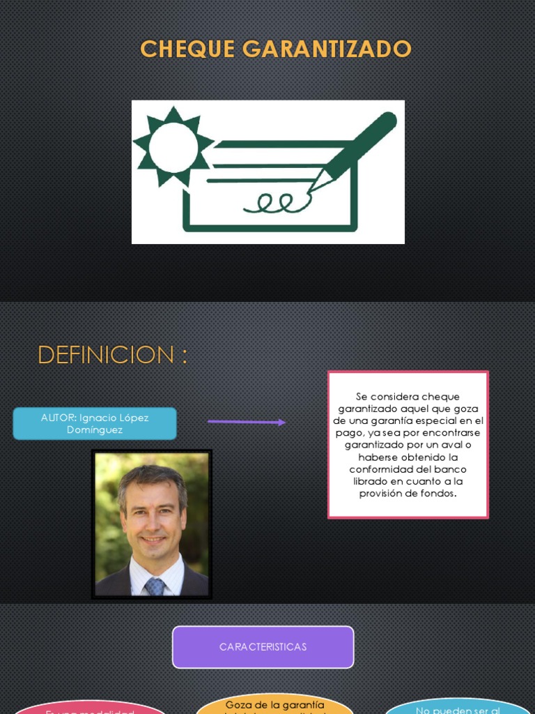 Cheque Garantizado: Definición y Características | PDF | Cheque | Bancos