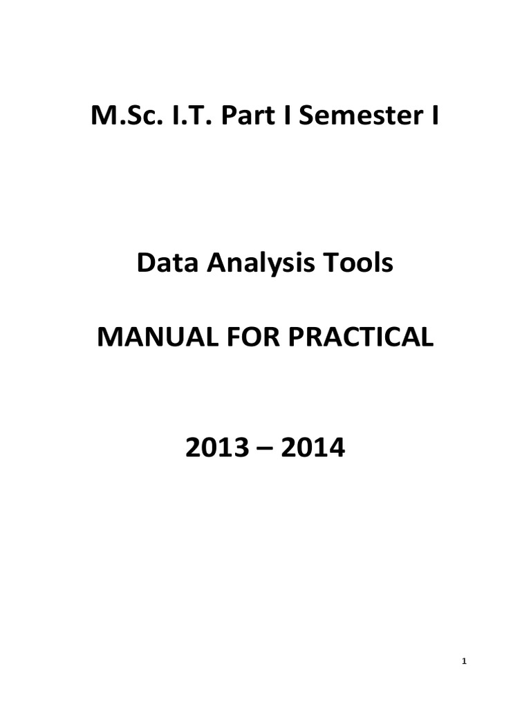 DAT Manual PDF | PDF | F Test | Statistical Theory