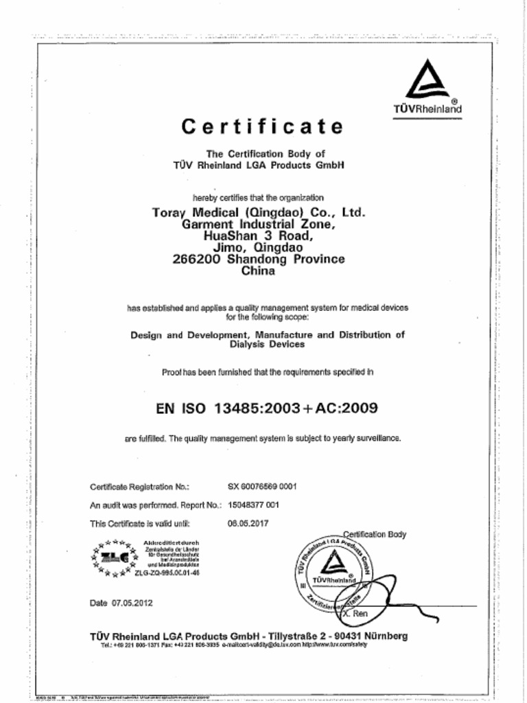 Toray ISO - China | PDF