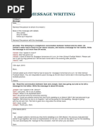 Message Drafting Guidelines and Examples | PDF