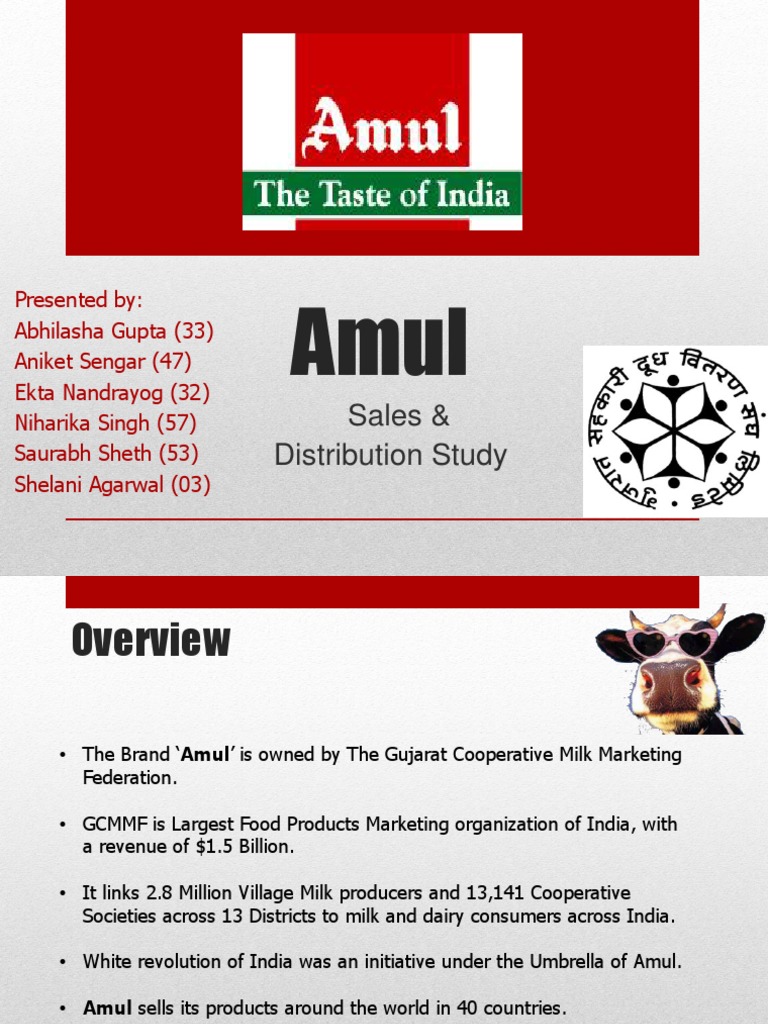 Amul Sales and Distribution | PDF | Milk | Dairy