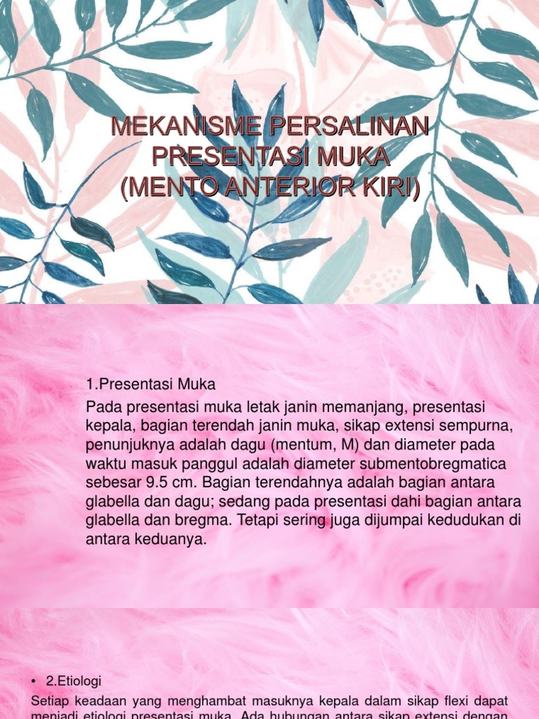 Mekanisme Persalinan Presentasi Muka | PDF