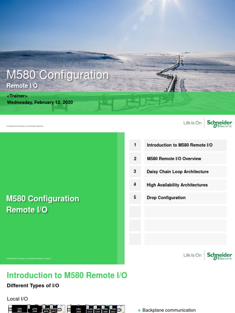 M580 Remote I/O Configuration Guide | PDF | Network Topology | Ethernet