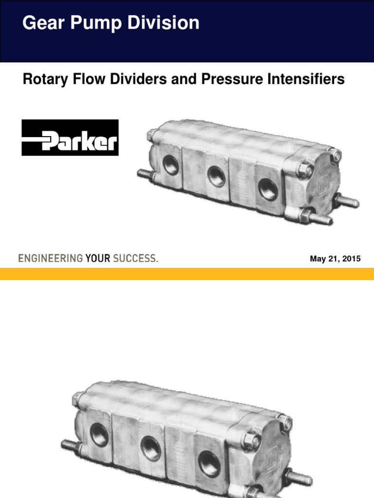 08-2012 Flow Dividers and Pressure Intensifiers | PDF | Pump | Pressure