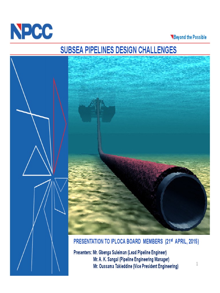 NPCC's New Approach to Subsea Pipeline Route Selection | PDF | Pipeline ...