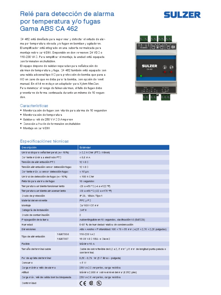 CA462 | PDF | Relé | Bienes manufacturados