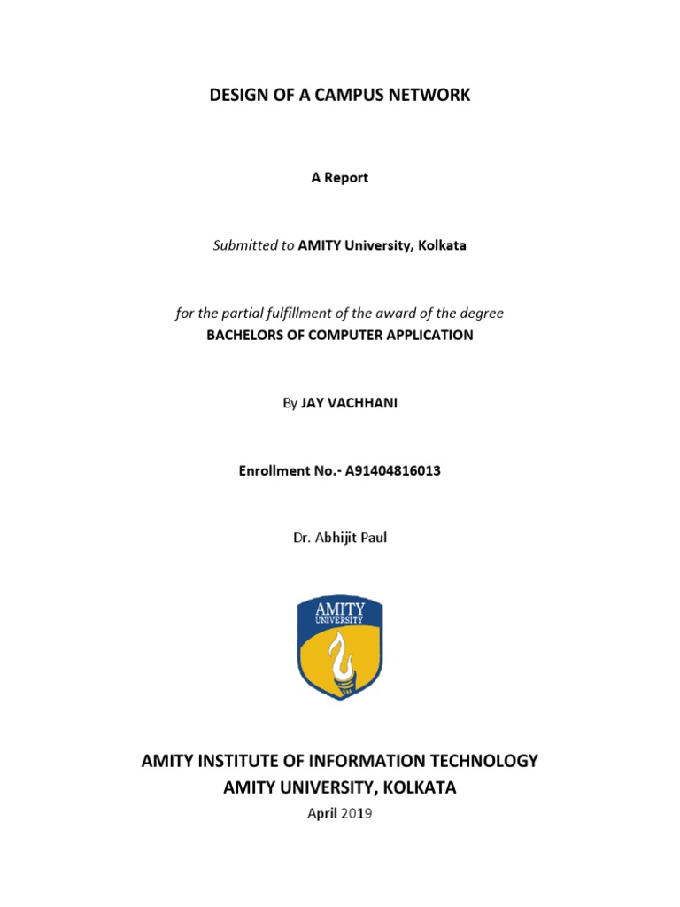 Hospital Network Design Report | PDF | Network Switch | Network Topology