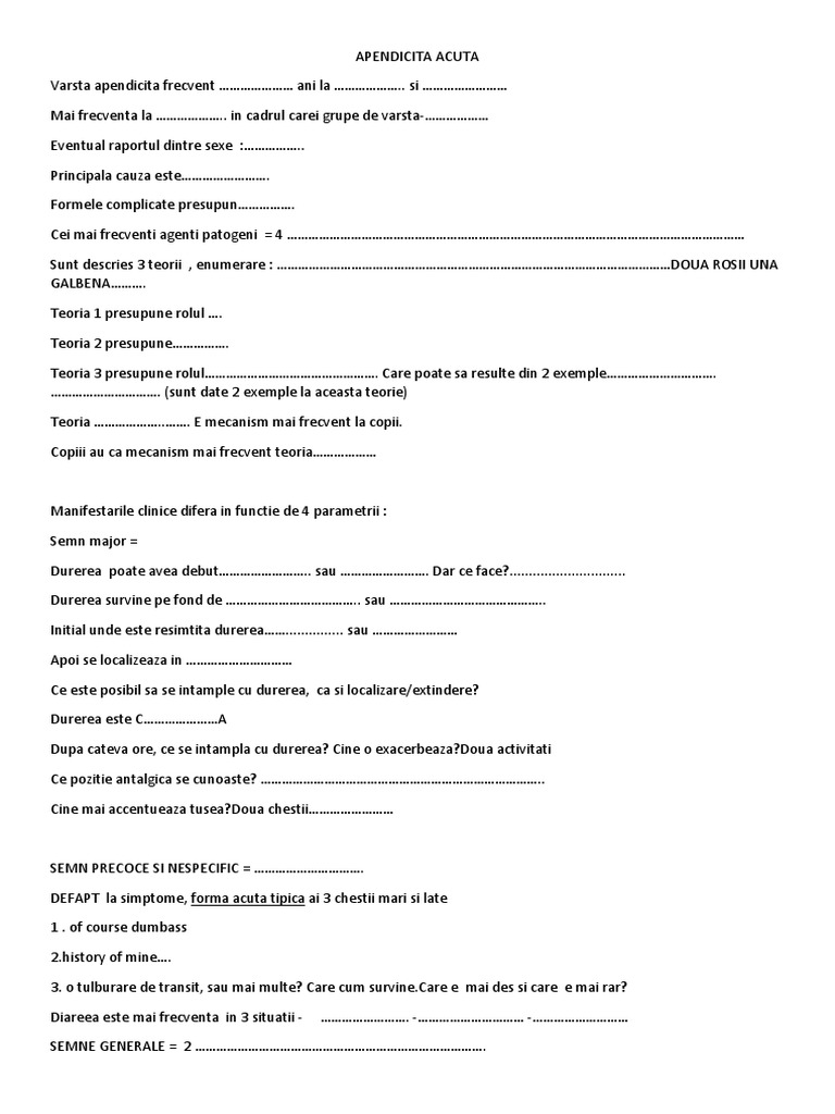 Apendicita Acuta | PDF | Self-Improvement | Wellness