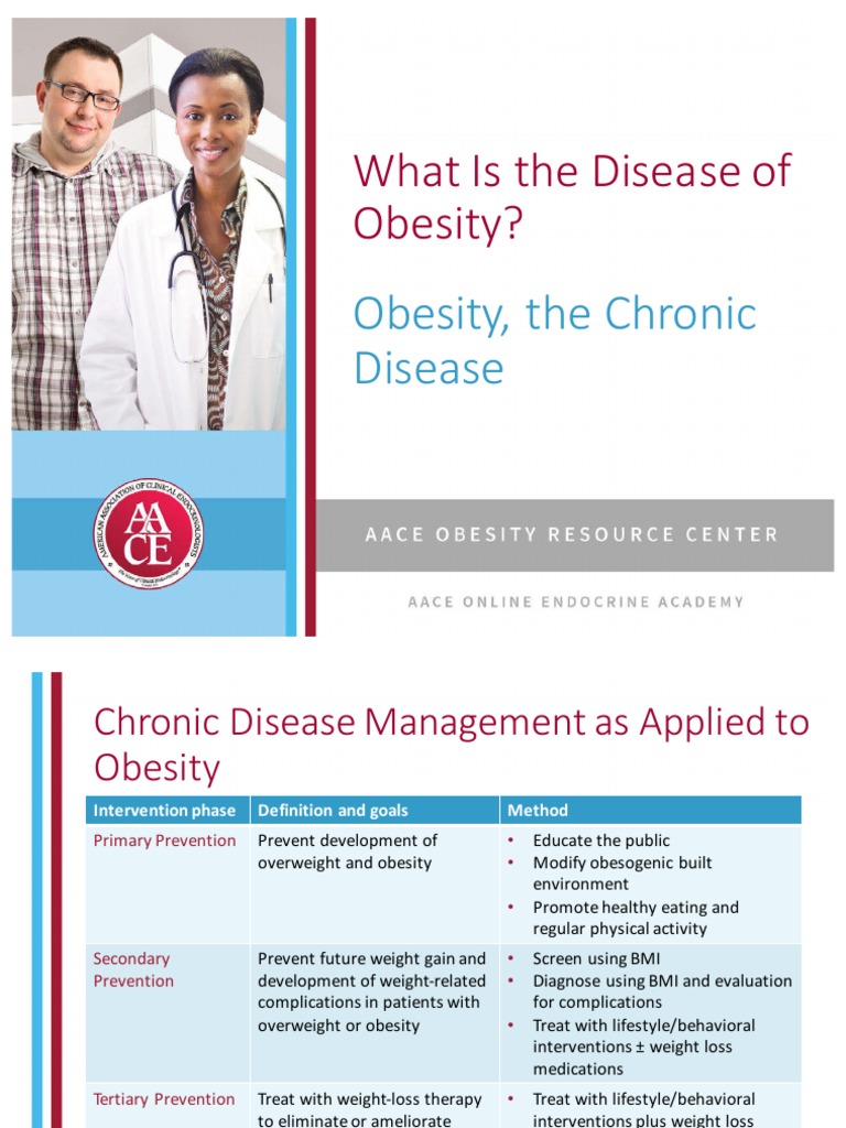 Obesity As Chronic Disease | PDF | Obesity | Weight Loss