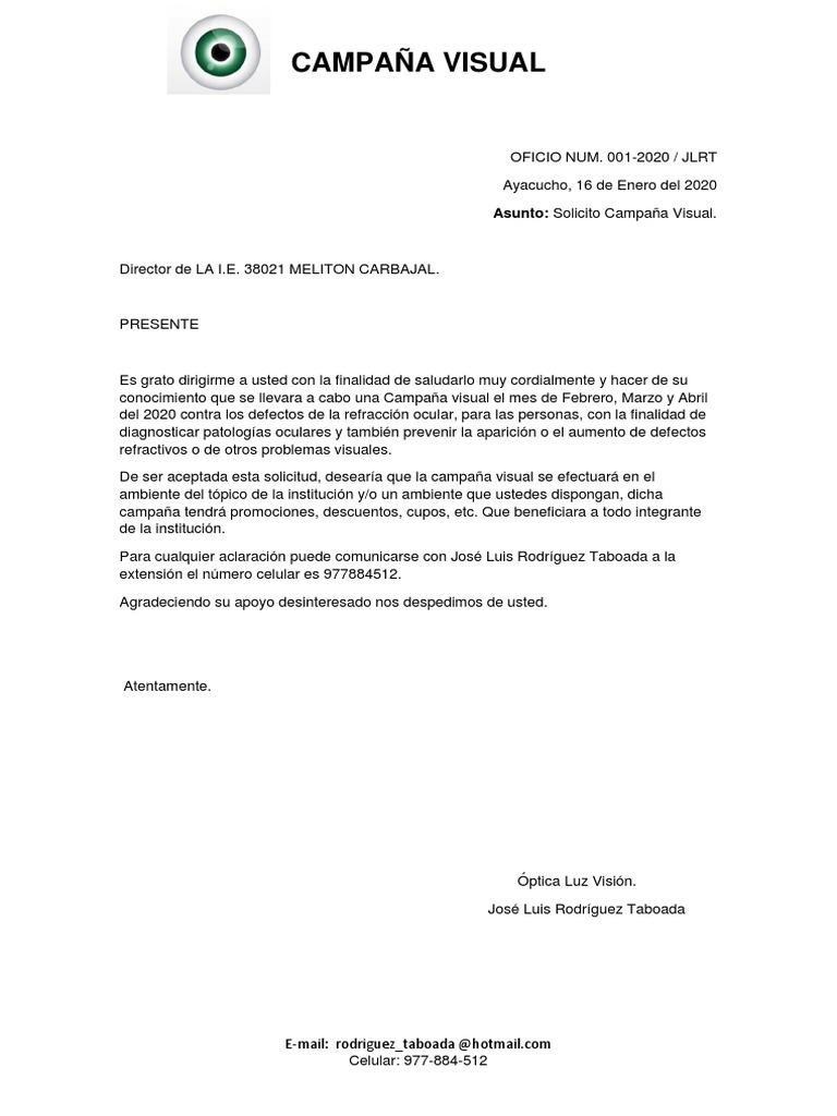 Oficio para Imprimir 2020 | PDF | Refracción