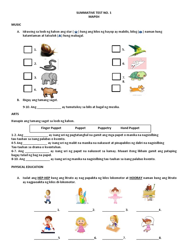 Summative Test No | PDF