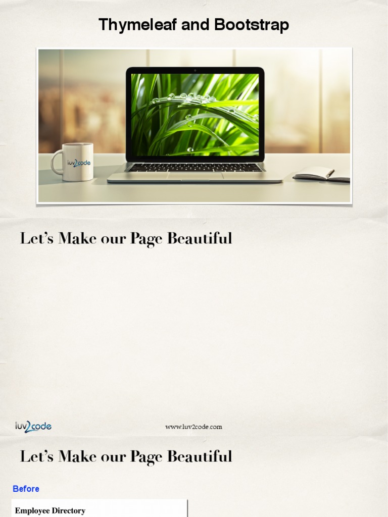 06 Thymeleaf Bootstrap Css Pdf Bootstrap Front End Framework