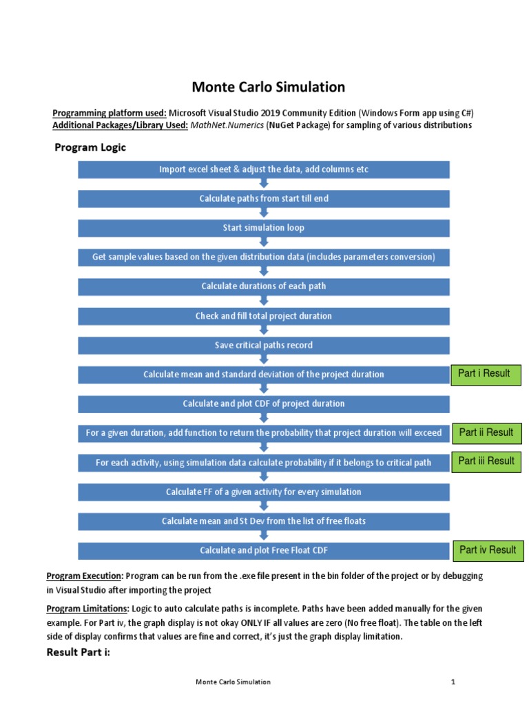 Monte Carlo Simulation Example | PDF | Microsoft Visual Studio ...