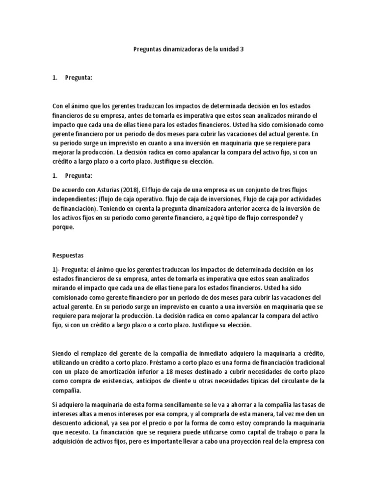 Juego Gerencial Caso Practico Unidad 3 ARSV | PDF | Interés | Dinero