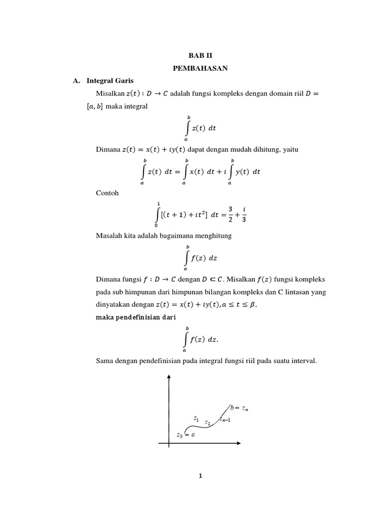 Integral Garis dan Teorema Cauchy | PDF