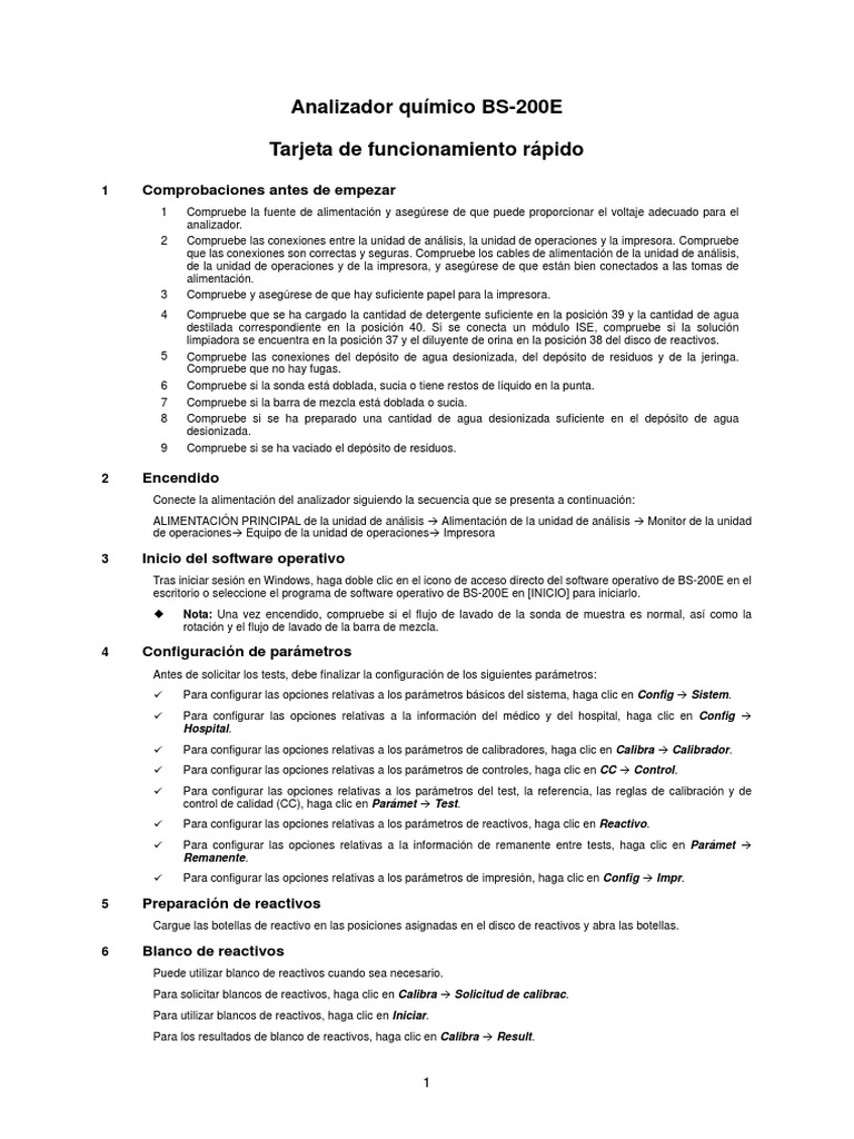 Guía Rápida para BS-200E | PDF | Impresora (Computación) | Calibración