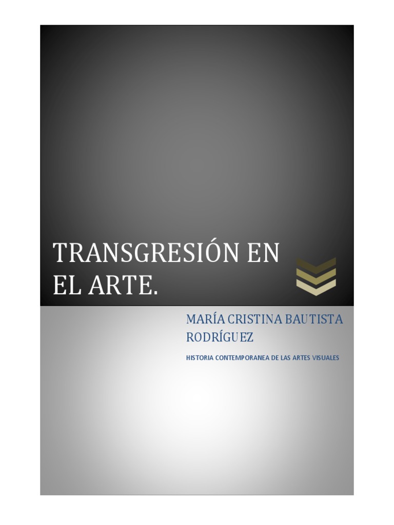 Transgresión en El Arte | PDF | Arte de performance | Sociedad