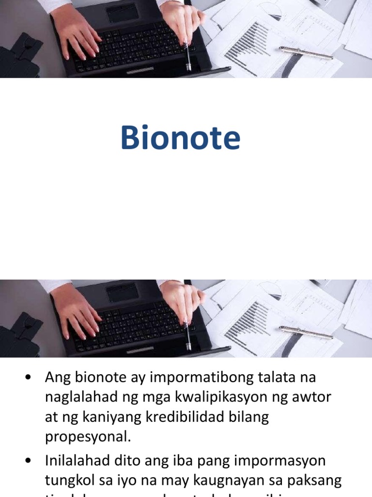 Bionote | PDF