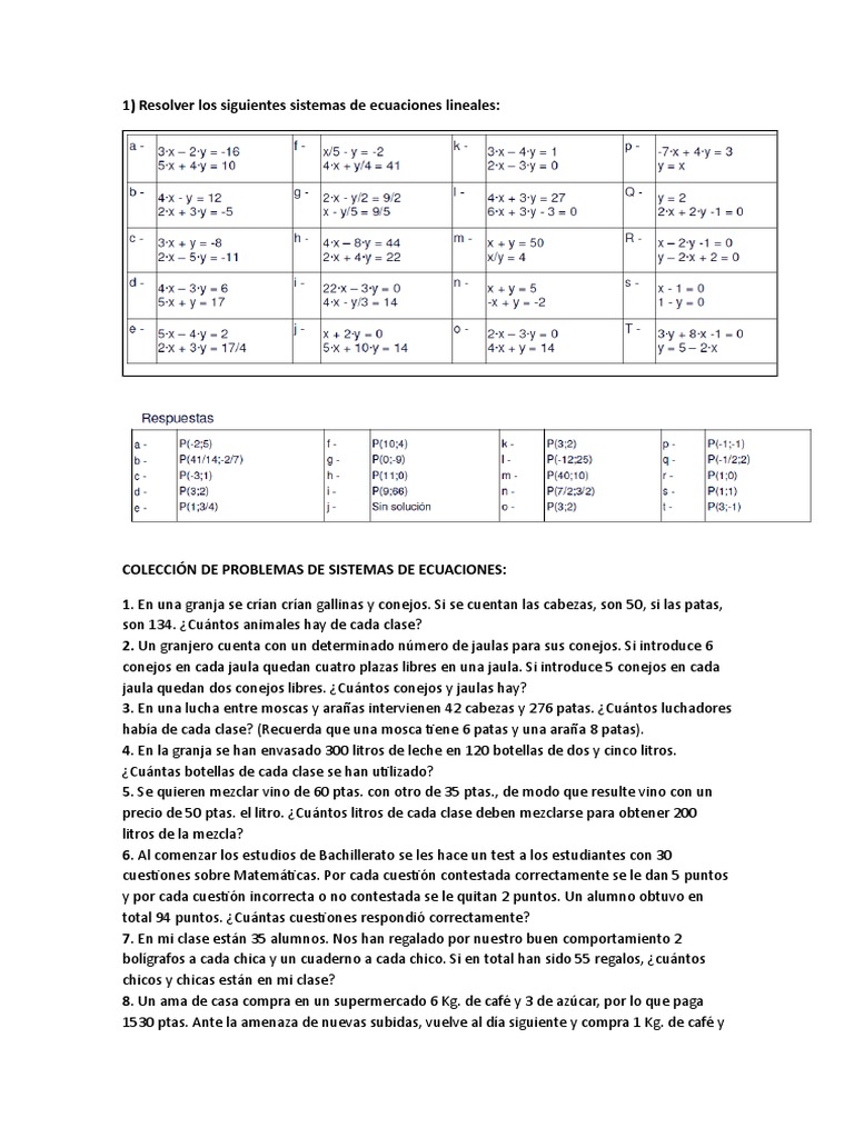 Sist. de Ecuaciones | PDF | Triángulo | Matemática Elemental