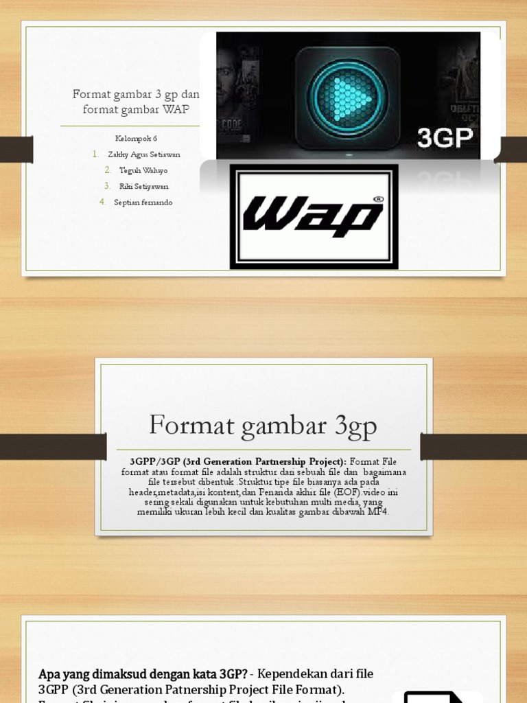 Format Gambar 3 GP Dan Format Gambar WAP Kelompok 6 | PDF