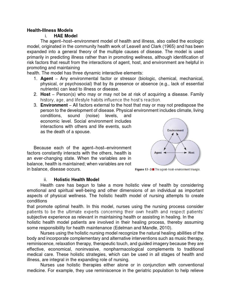 Health Models | PDF | Health Care | Medicine