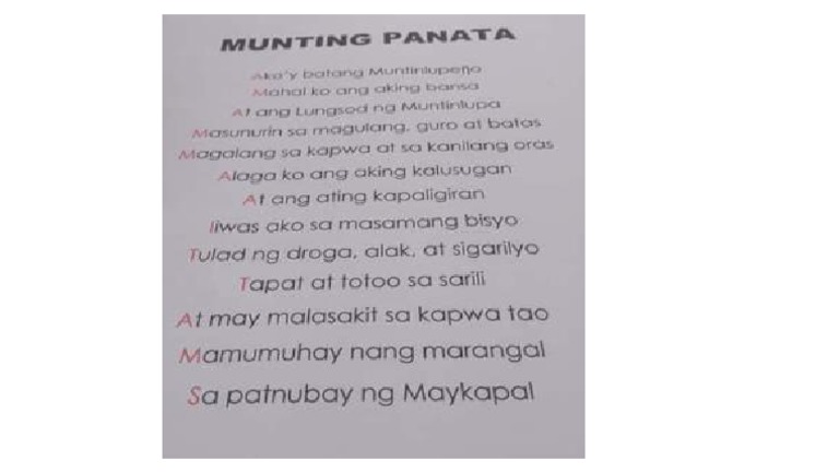 Munting Panata | PDF
