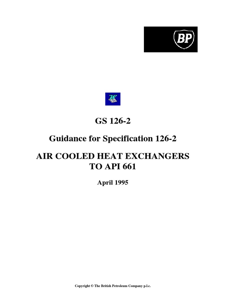 GS126-2 Air-Cooled Heat Exchangers To API 661 | PDF | Pipe (Fluid ...