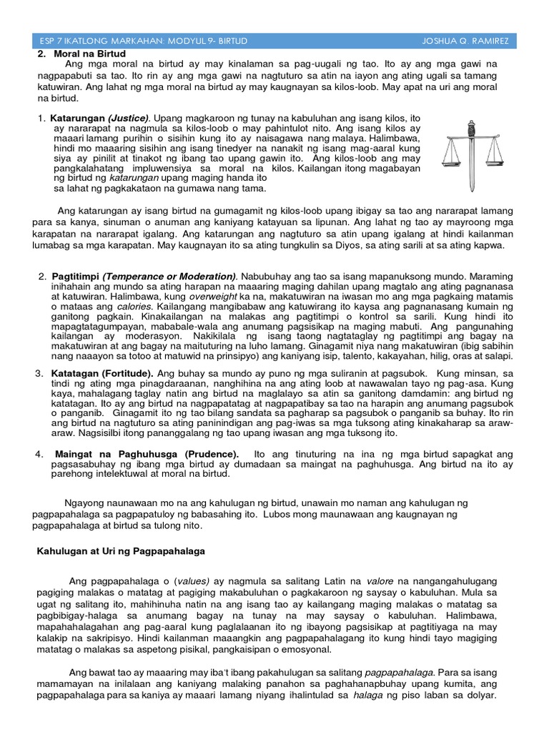 Esp 7 Q3 Handouts 2 | PDF