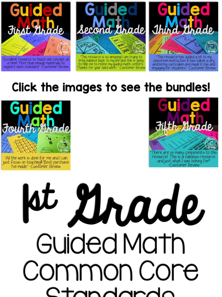 Guided Math CommonCore Alignment | PDF | Fraction (Mathematics ...