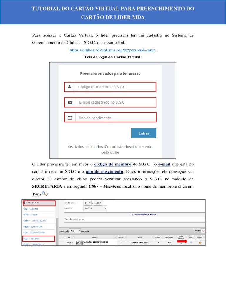 Tutorial Cartão Virtual - LÍDER DBV | PDF | Informática | Programas