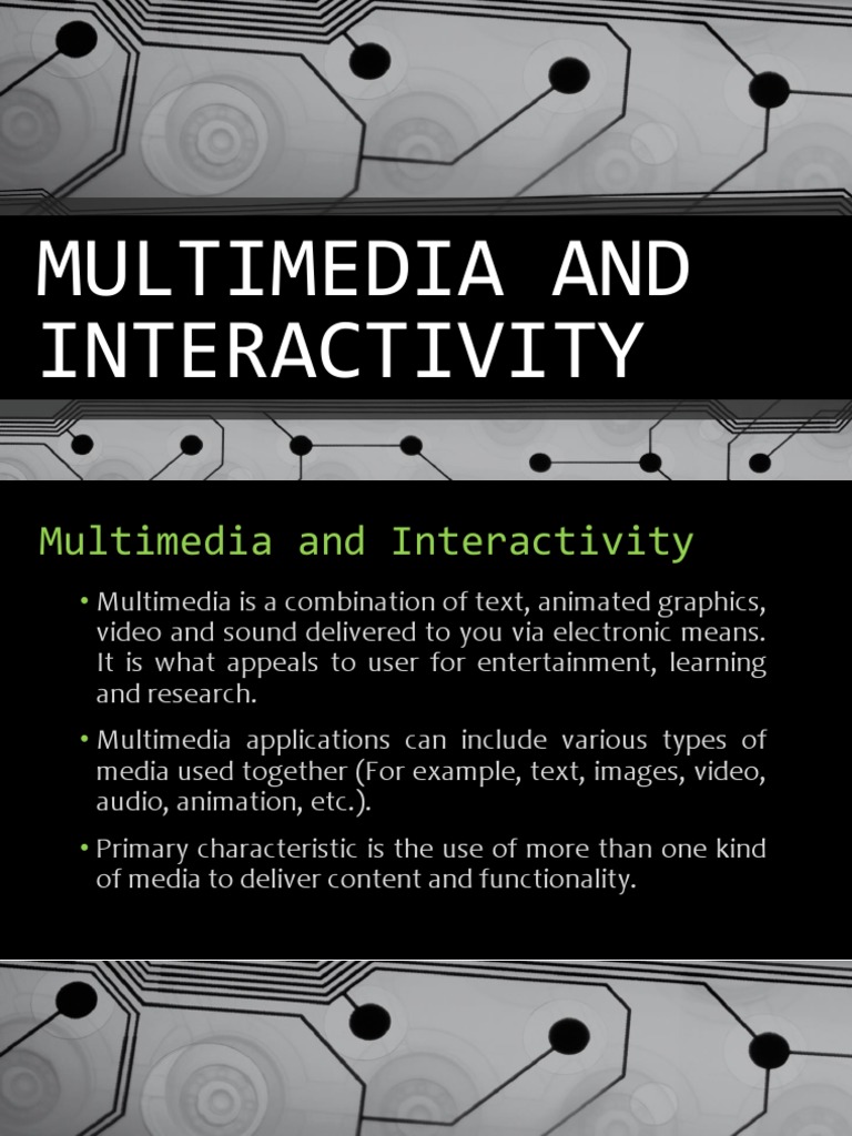 Multimedia and Interactivity | PDF