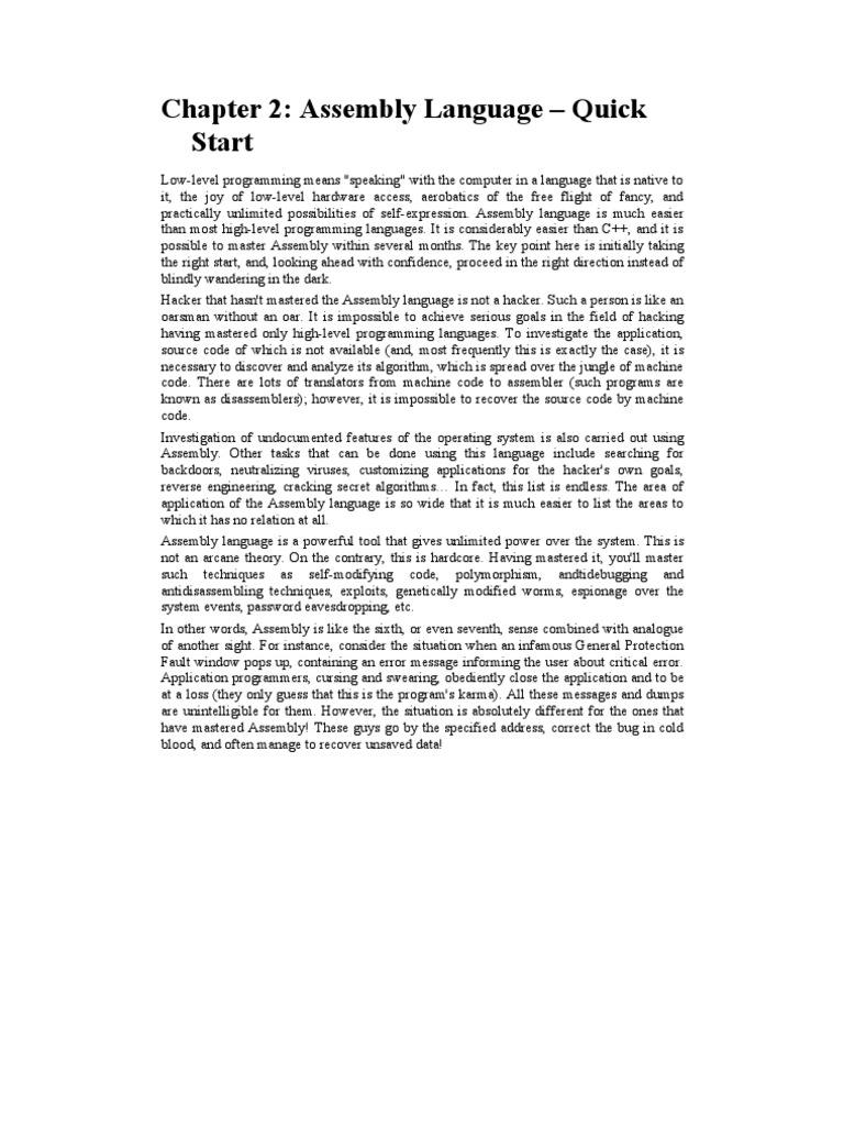 Ch 02 Pdf Assembly Language Pointer Computer Programming 6707