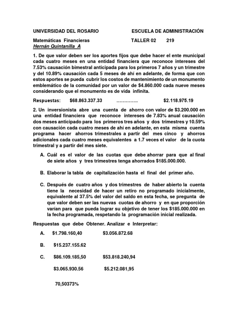 AAATaller 02 MF219 | PDF | Finanzas y dinero