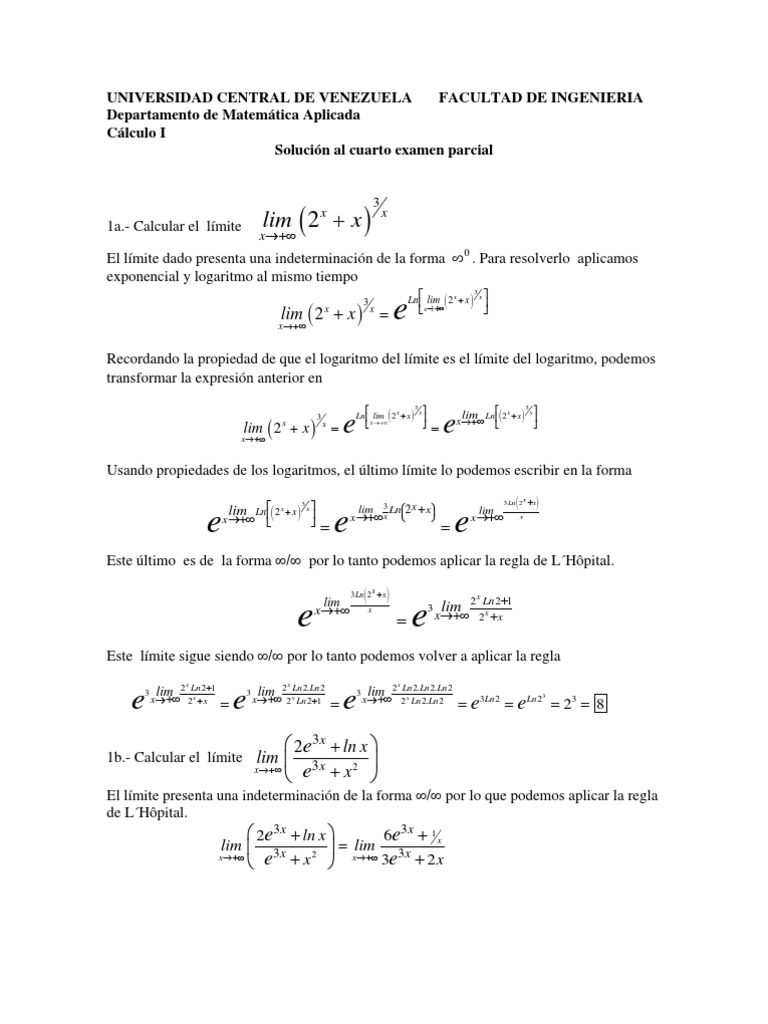Modelo 2 (Cuarto Parcial Resuelto) | PDF | Logaritmo | Triángulo