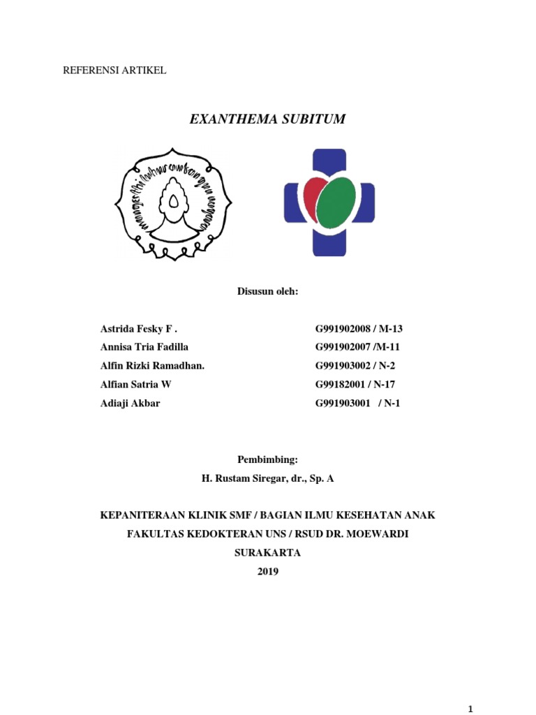 Referrat Exanthema Subitum | PDF