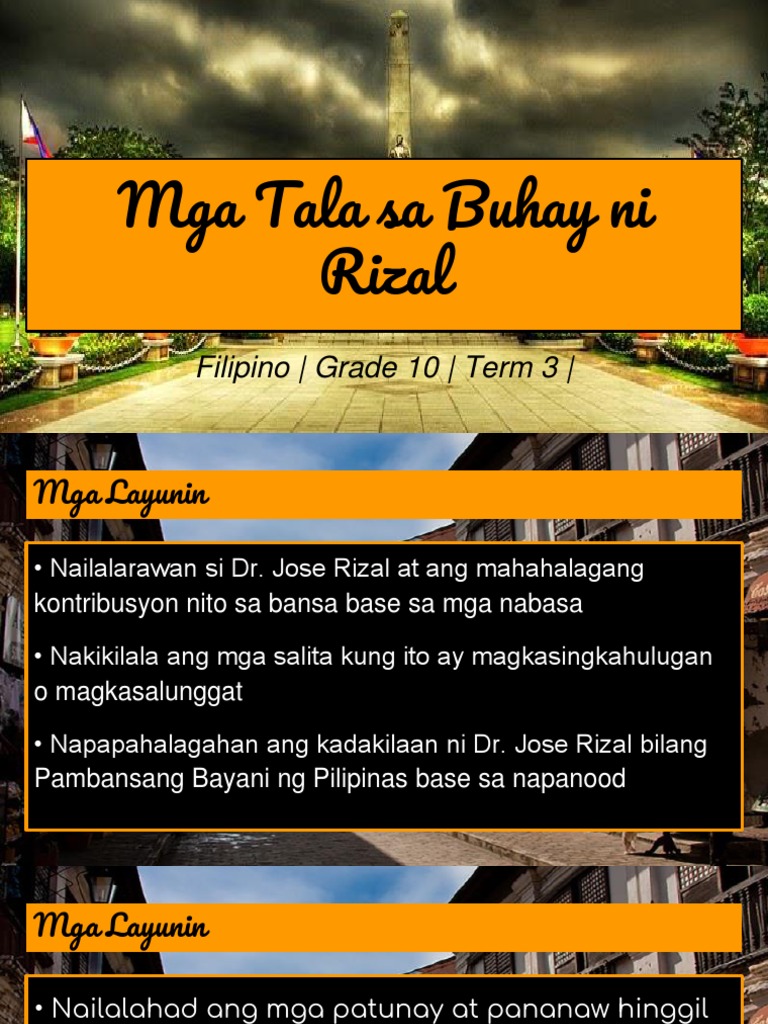 Mga Tala Sa Buhay Ni Rizal | PDF