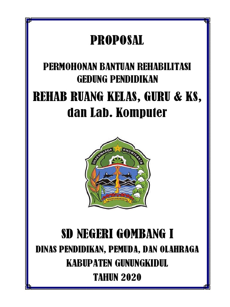 Contoh Proposal DAK Rehab Ruang Kelas | PDF