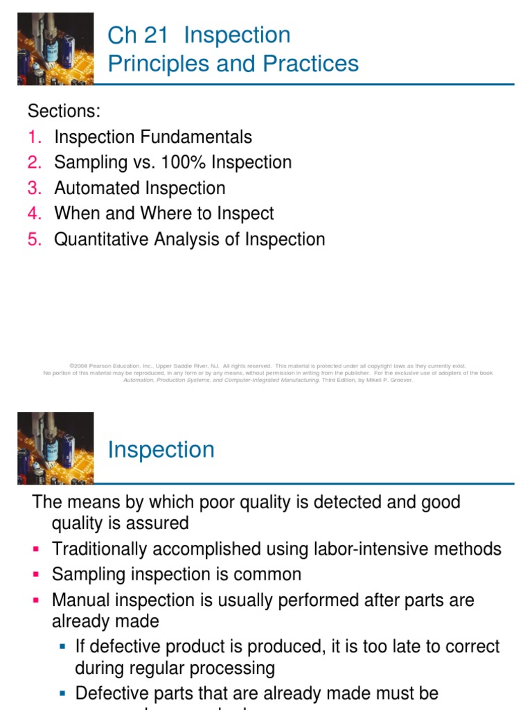 CAI-1 Inspection Principles-M1 | PDF | Automation | Type I And Type Ii ...