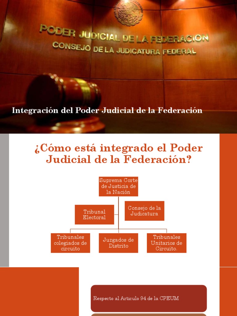 La estructura y competencias del Poder Judicial de la Federación en ...