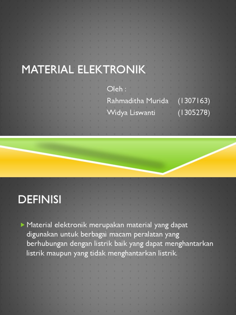 Material Elektronik | PDF
