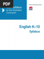 NSW K-10 English Syllabus Overview | PDF | Curriculum | Education Theory