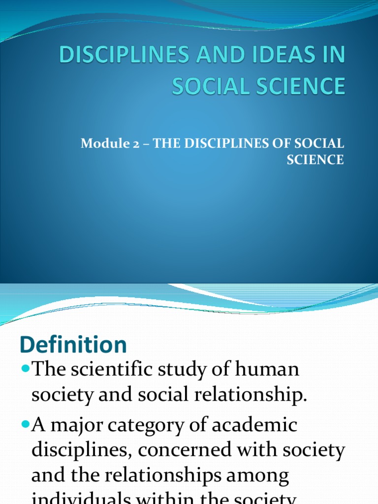 Overview of Social Science Disciplines | PDF | Social Science | Academia