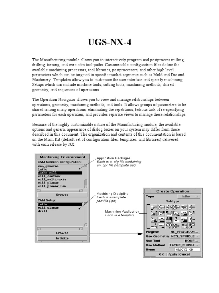 Ugs NX 4 | PDF | Machining | Numerical Control