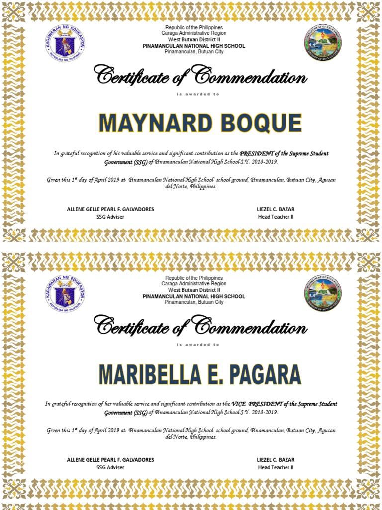 SSG Cert | PDF | Philippines